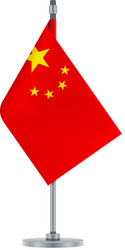 Chinese triangle flag hanging Royalty Free Vector Image