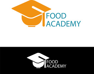 School food logo icon design Royalty Free Vector Image