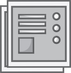 Grayscale business document with company Vector Image