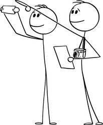 Stickman Camera Vector Images (57)