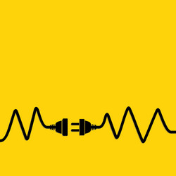Concept connection disconnection electricity Vector Image