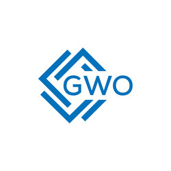 Cwo letter logo design on white background Vector Image