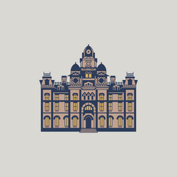 Lockhart courthouse logo image Royalty Free Vector Image