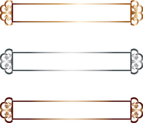 Luxury gold title border png Royalty Free Vector Image