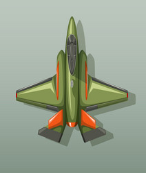 Cartoon military jet Royalty Free Vector Image