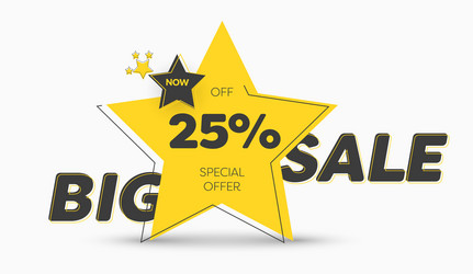 Super star banner or sticker Royalty Free Vector Image