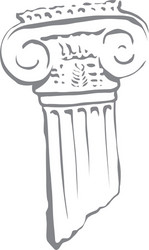 Capital of a medieval cathedral gothic column Vector Image