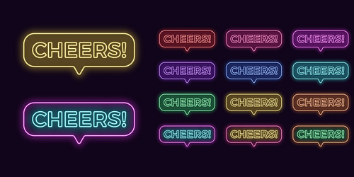 Cheers Neon Vector Images (over 1,900)