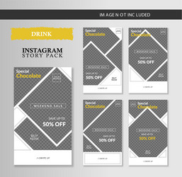 Social network post frame Royalty Free Vector Image