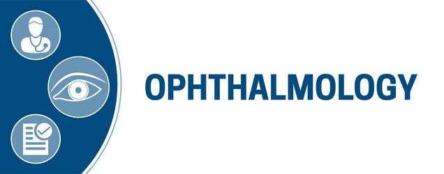 Ophthalmology background banner Royalty Free Vector Image