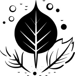 Fall - black and white isolated icon Royalty Free Vector