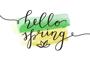 Hello lettering Royalty Free Vector Image - VectorStock