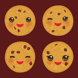 Chocolate Chip Cookie Face Vector Images (over 760)