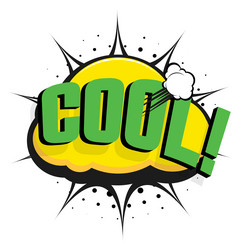 Comic blast effect template retro sound frame Vector Image