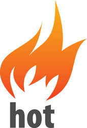 Fire diamond logo icon design Royalty Free Vector Image