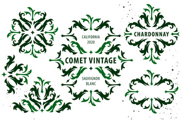 Baroque mirror frame french luxury rich Royalty Free Vector