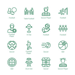 Kick icons Royalty Free Vector Image - VectorStock