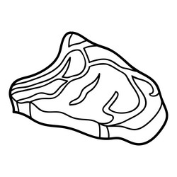 Beef Steak Coloring Page Vector Images (36)