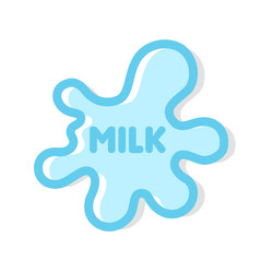 Milk splash drops realistic 3d design Royalty Free Vector