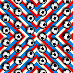 Geometric pattern of soccer balls Royalty Free Vector Image