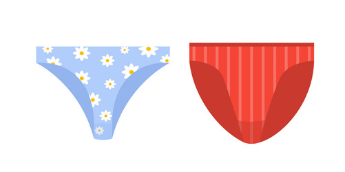 Swimsuit shorts sticker set Royalty Free Vector Image