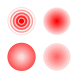 Pain red circle Royalty Free Vector Image - VectorStock