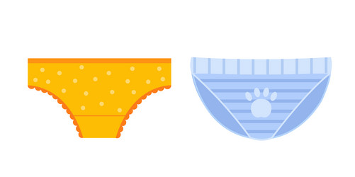 Swimsuit shorts sticker set Royalty Free Vector Image