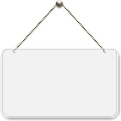 Empty blank sign board drawing Royalty Free Vector Image