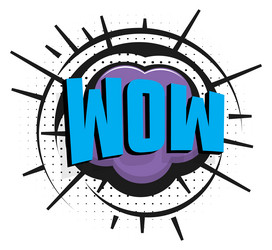 Comic blast effect template retro sound frame Vector Image