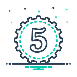 Fifth Royalty Free Vector Image - VectorStock