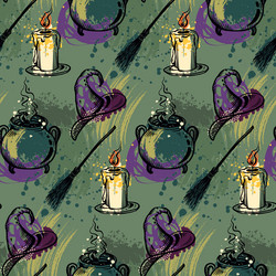 Restrained drawing pattern with ghost Royalty Free Vector