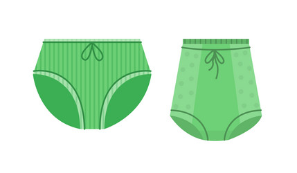 Swimsuit shorts sticker set Royalty Free Vector Image