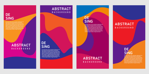 Abstract template freeform background 002 Vector Image