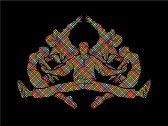 Dancing group dancer practice street dance Vector Image