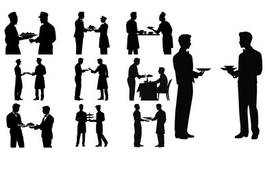 Butler Silhouette Vector Images (over 450)