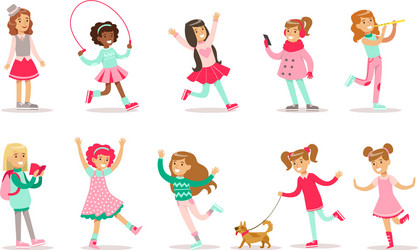 Happy and their expected classic behavior Vector Image