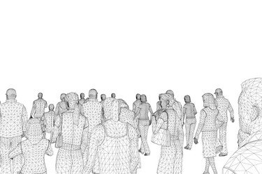 Crowd Outline Vector Images (over 7,400)