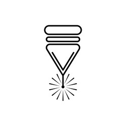 Consists of a laser cutting Royalty Free Vector Image