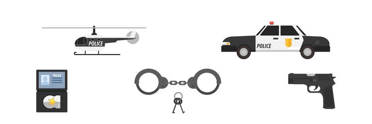 Police object and equipment as security protection