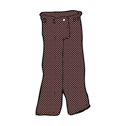 Comic cartoon pair of jeans Royalty Free Vector Image