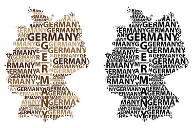 Map of germany Royalty Free Vector Image - VectorStock