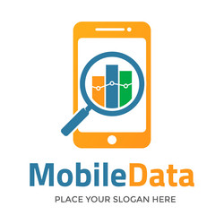 Medical data logo template this design use Vector Image