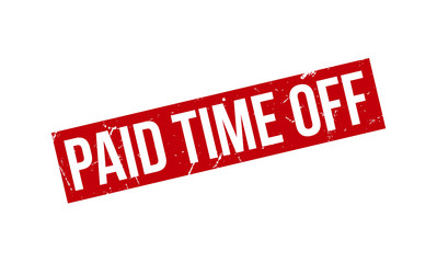 Paid time off stamp rubber grunge Royalty Free Vector Image