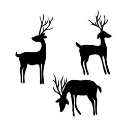 Running Deer Outline Vector Images (over 200)