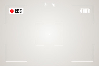 Video camera viewfinder overlay template Vector Image