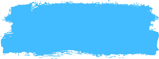 Blue paint brush stroke Royalty Free Vector Image