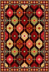 Ethnic carpet tribal geometric pattern Royalty Free Vector