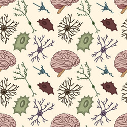 Types of epileptic seizures brain and neurons Vector Image