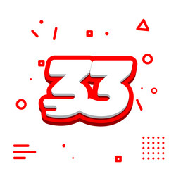 Number 33 Vector Images (over 730)