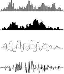 Set of sound wave Royalty Free Vector Image - VectorStock